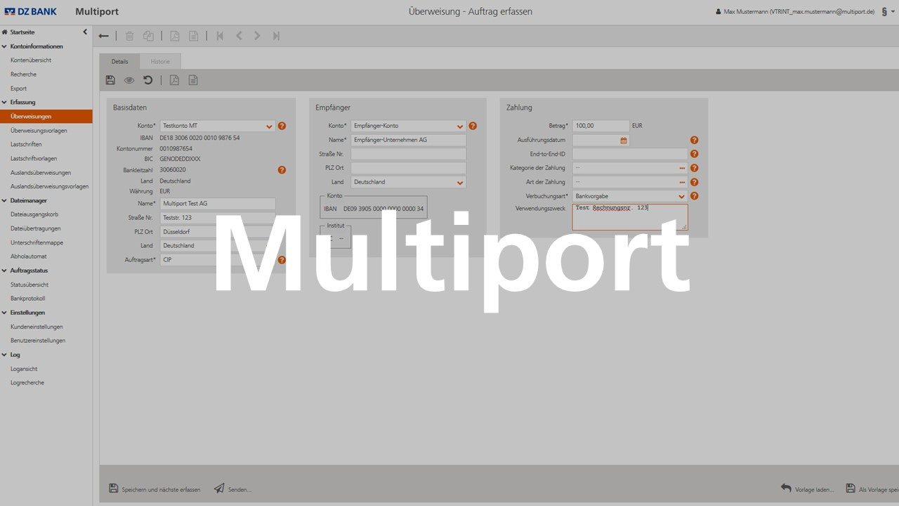 Login into your account | DZ BANK